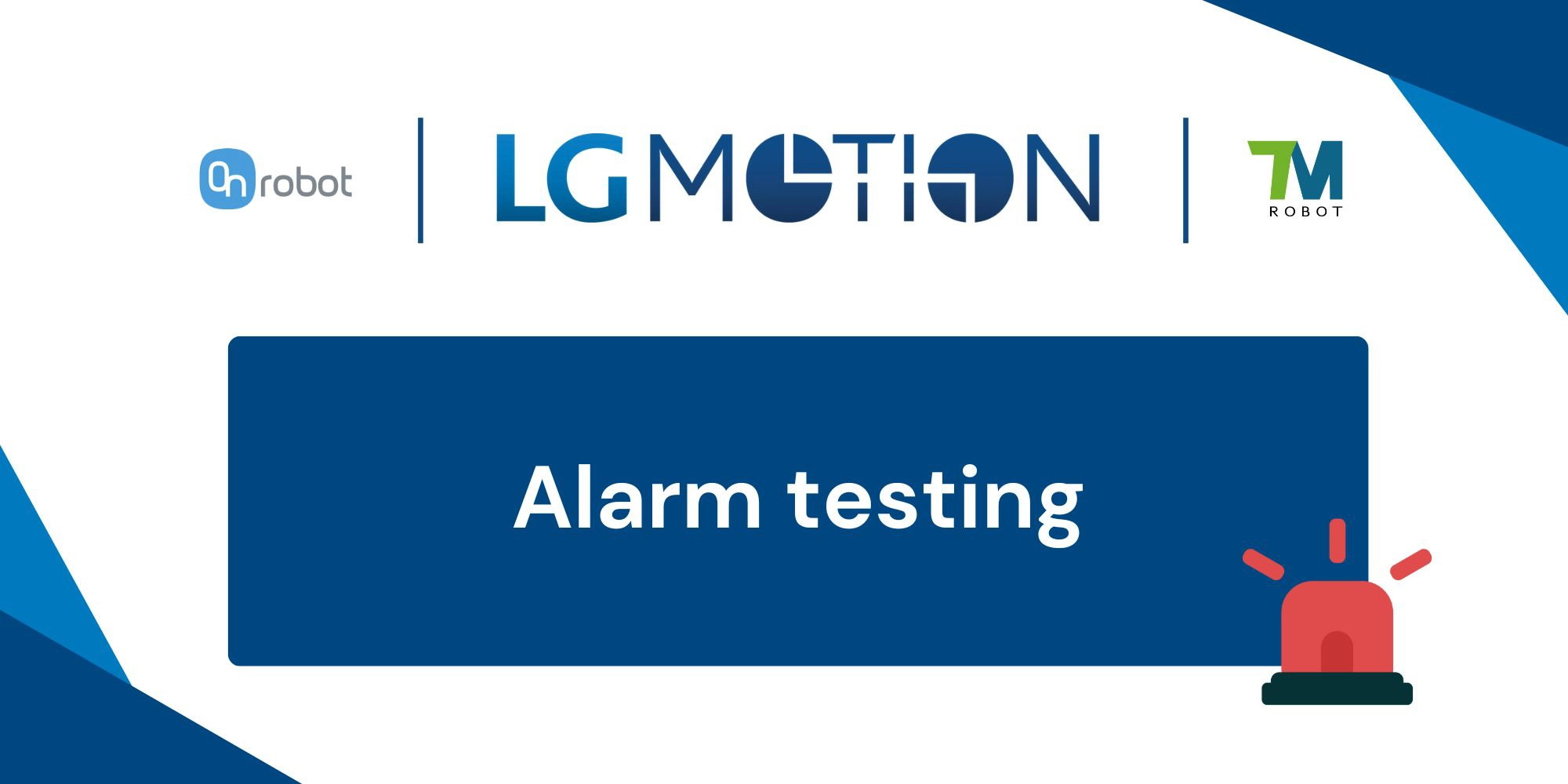 Techman Robot - Alarm testing application from Absolute Robotics ...